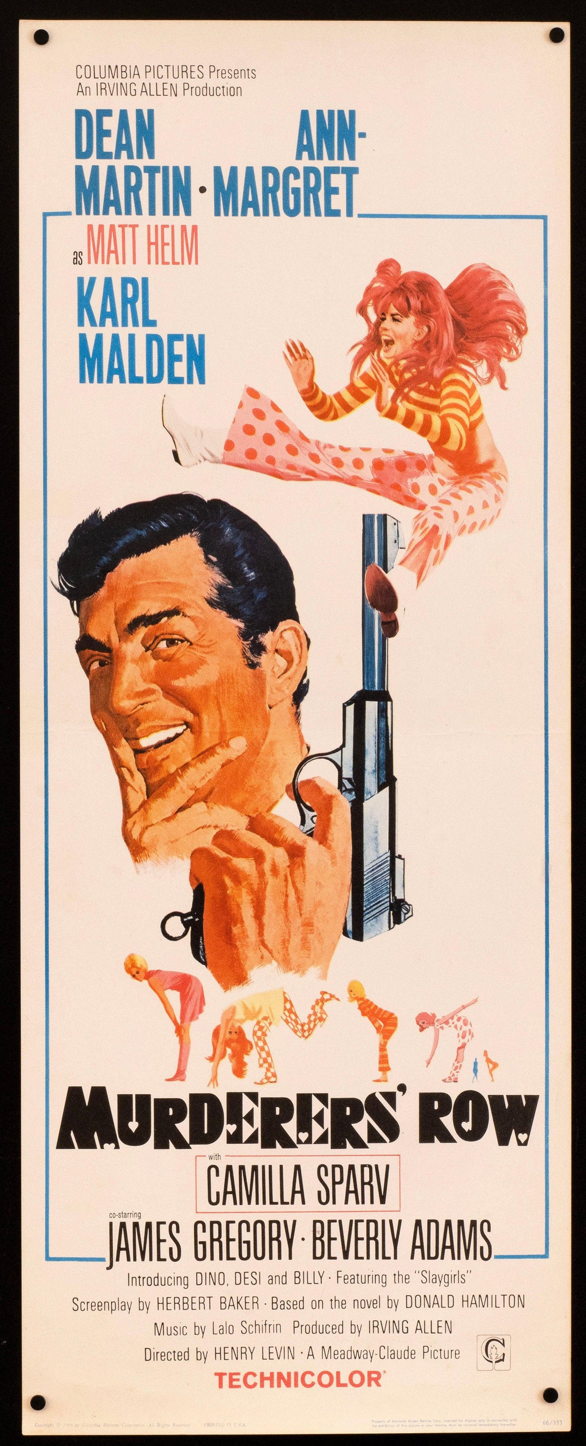 Murderers Row Movie Poster 1996 Insert (14x36)