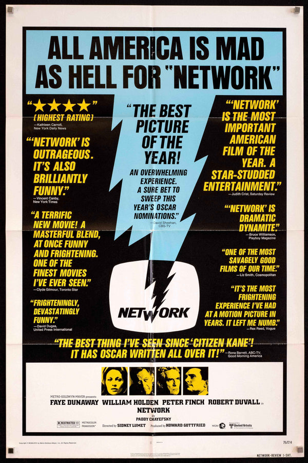 Network Movie Poster 1976 1 Sheet (27x41)
