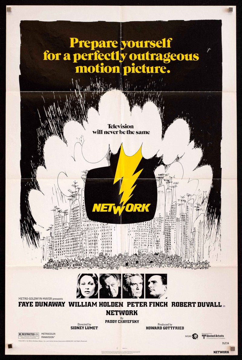 Network Movie Poster 1976 1 Sheet (27x41)