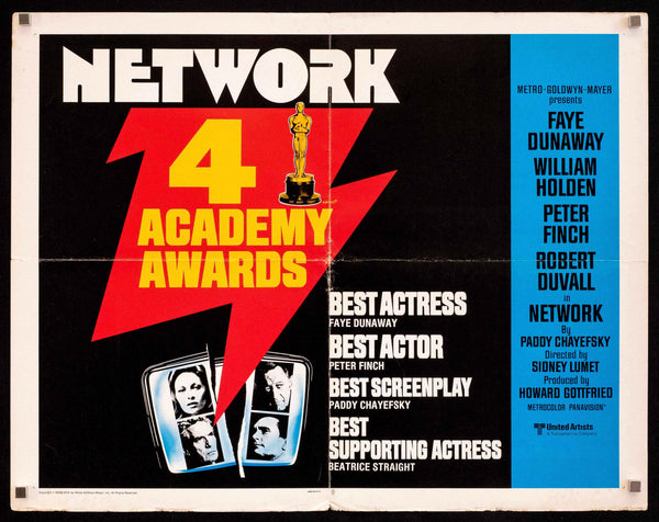 Network Movie Poster 1976 Half Sheet (22x28)