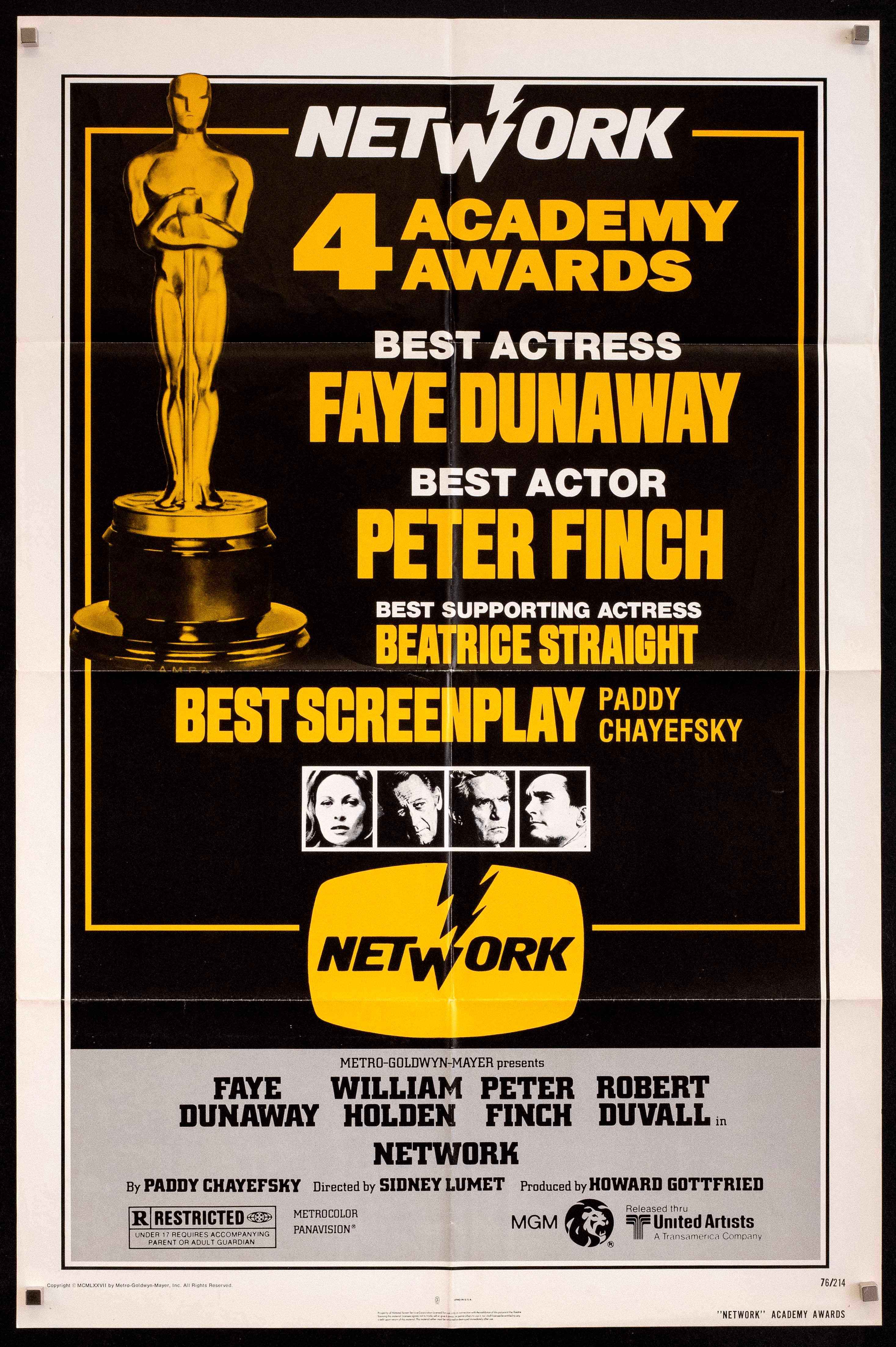 Network Movie Poster 1976 1 Sheet (27x41)