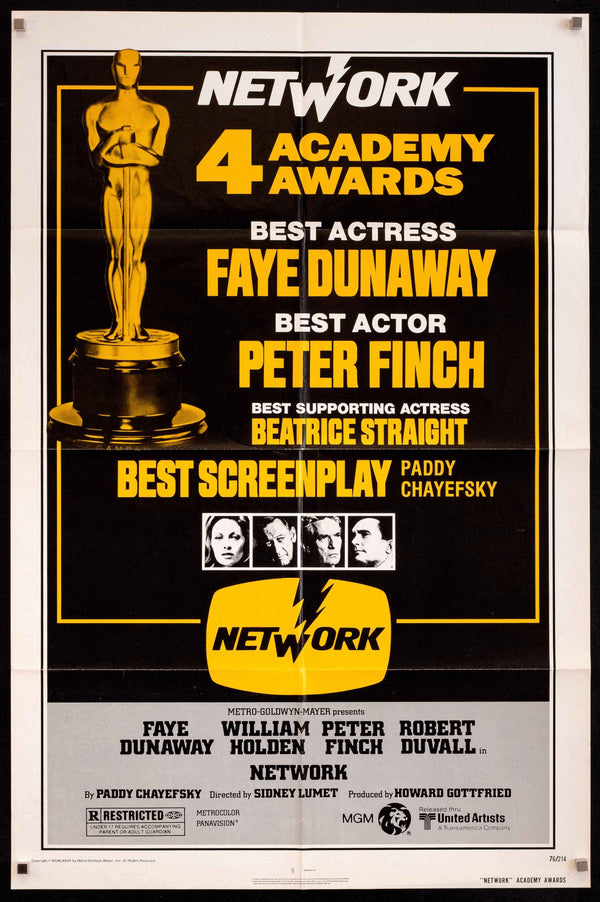 Network Movie Poster 1976 1 Sheet (27x41)
