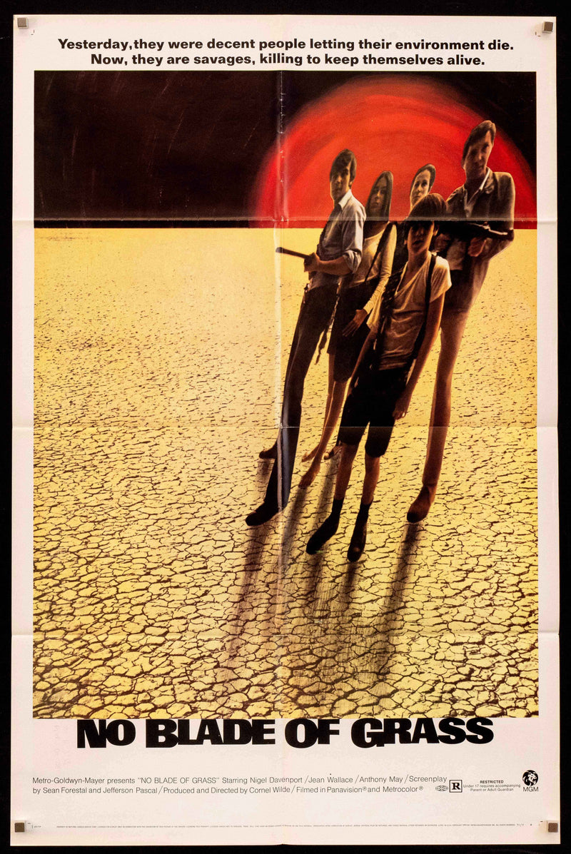 No Blade of Grass Movie Poster 1971 1 Sheet (27x41)