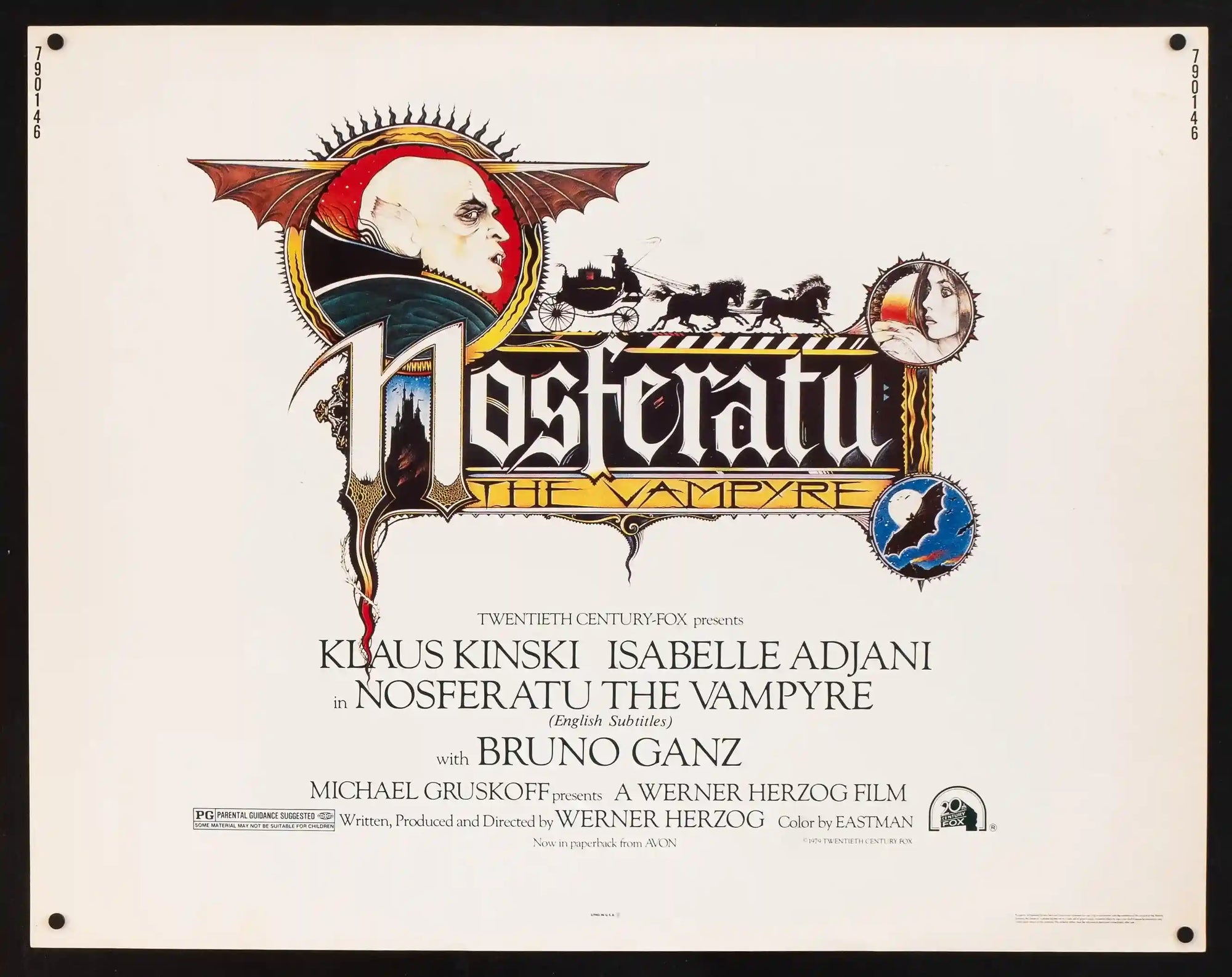 Nosferatu Movie Poster 1979 Half Sheet (22x28)