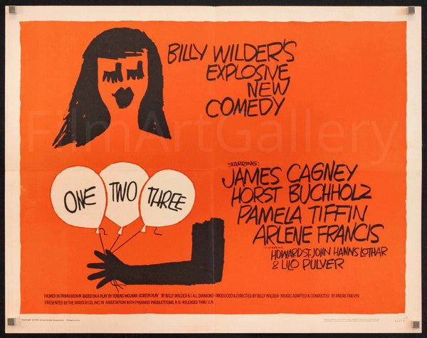 One, Two, Three... Movie Poster 1961 Half Sheet (22x28)
