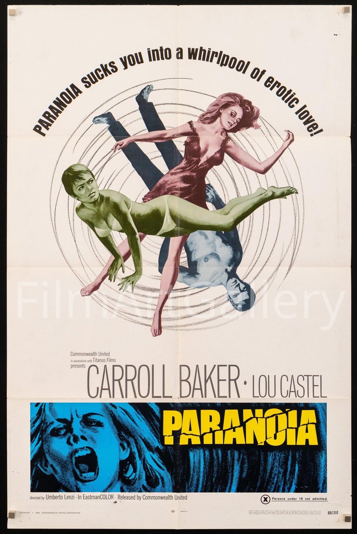 Paranoia Movie Poster 1969 1 Sheet (27x41)