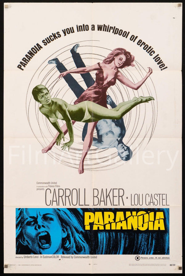 Paranoia Movie Poster 1969 1 Sheet (27x41)