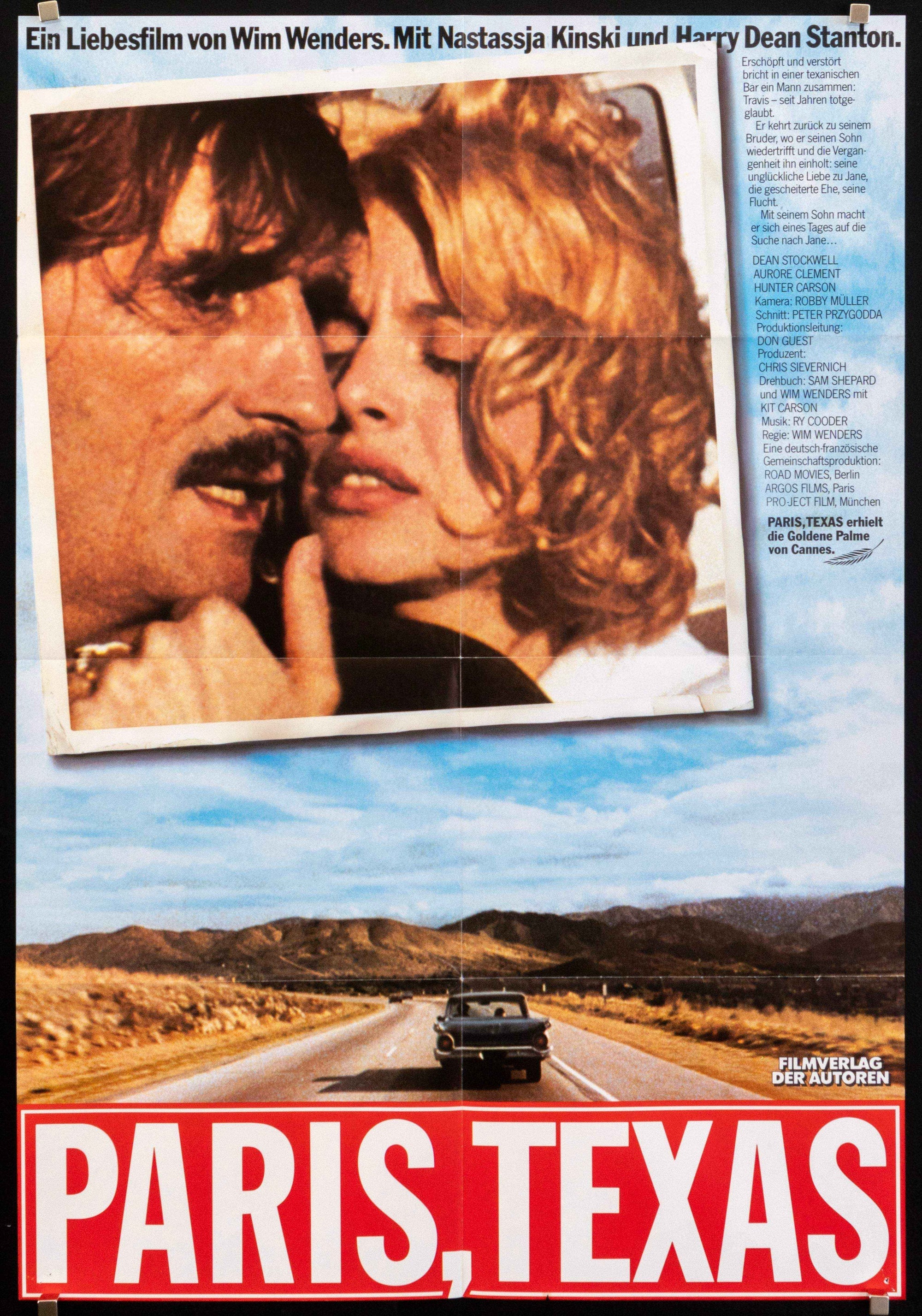 Paris Texas Movie Poster 1985 German A0 33x46