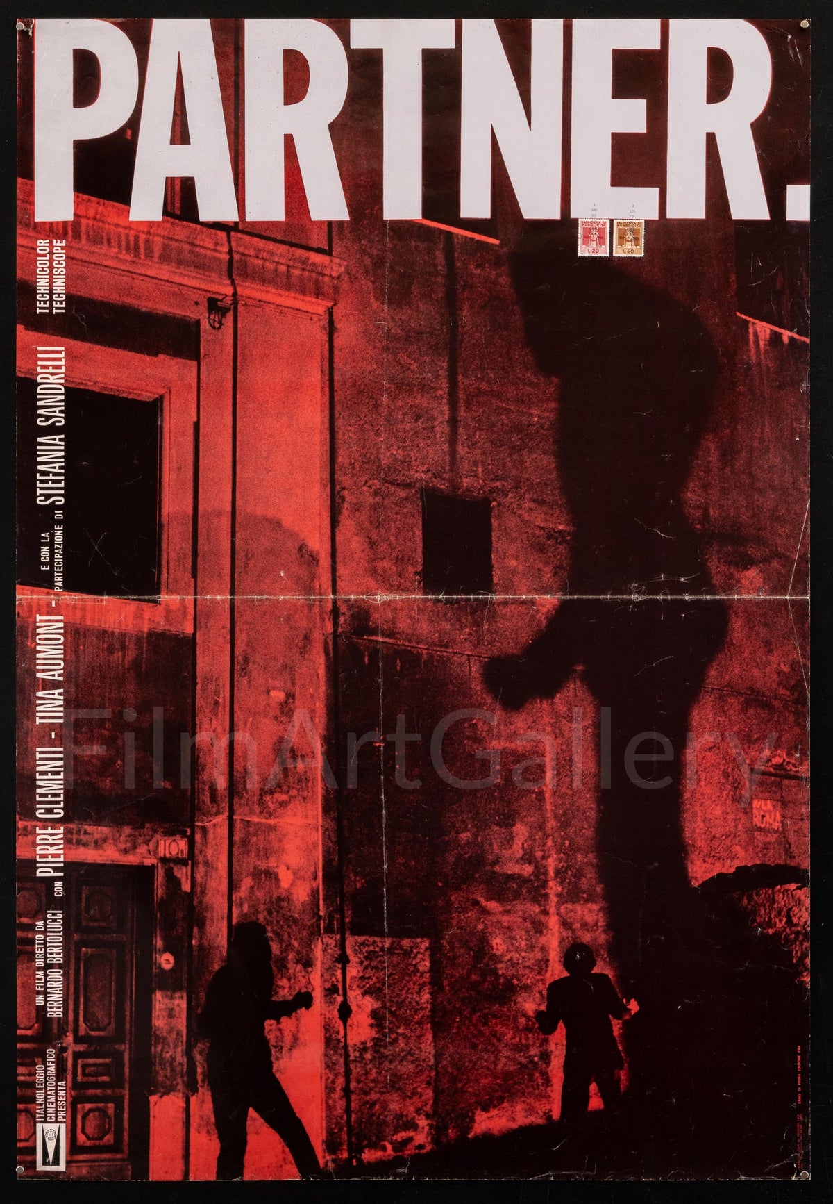 Partner Movie Poster 1968 Italian 1 Foglio (26x37)