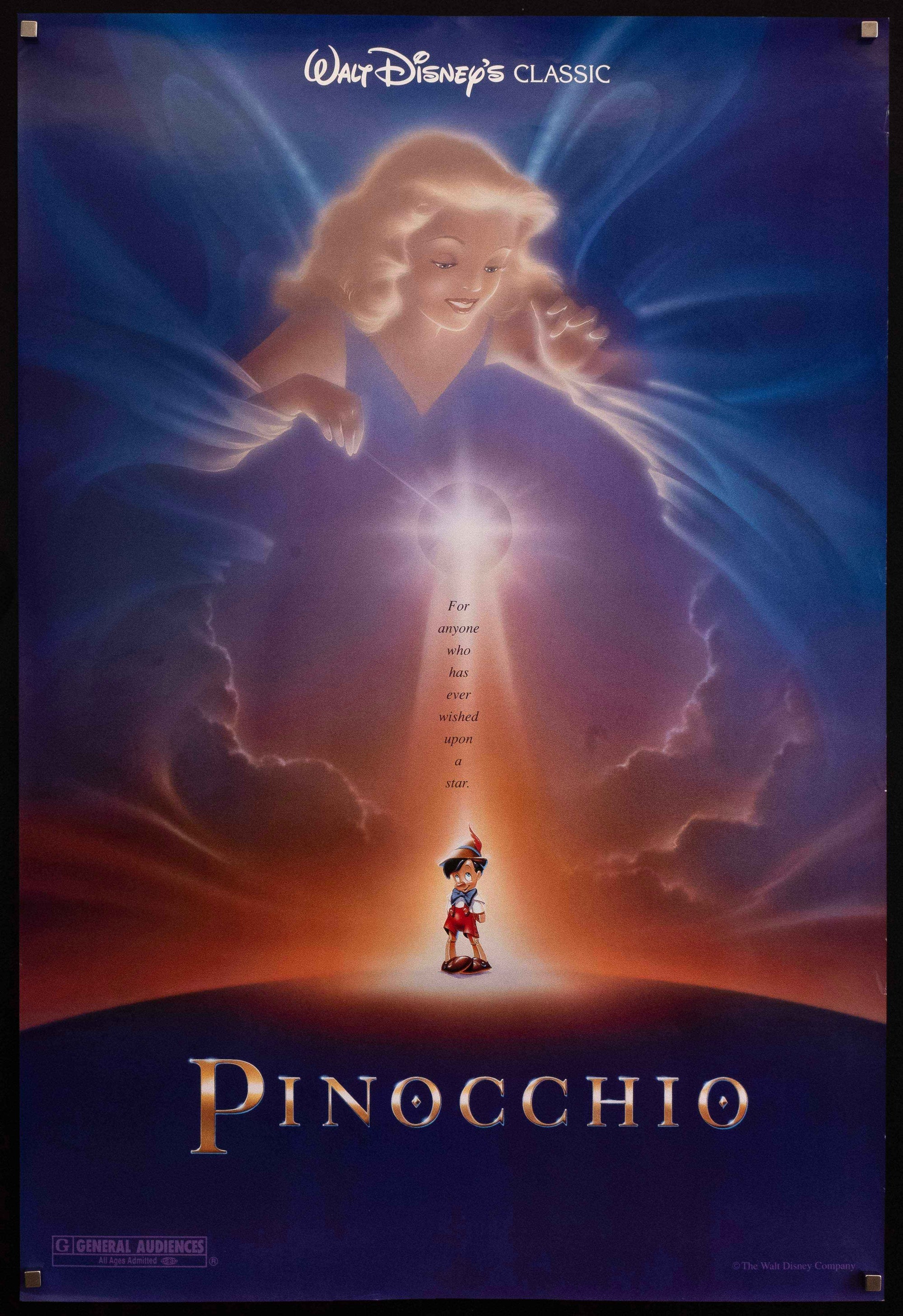 Pinocchio Movie Poster 1992 RI 1 Sheet (27x41)