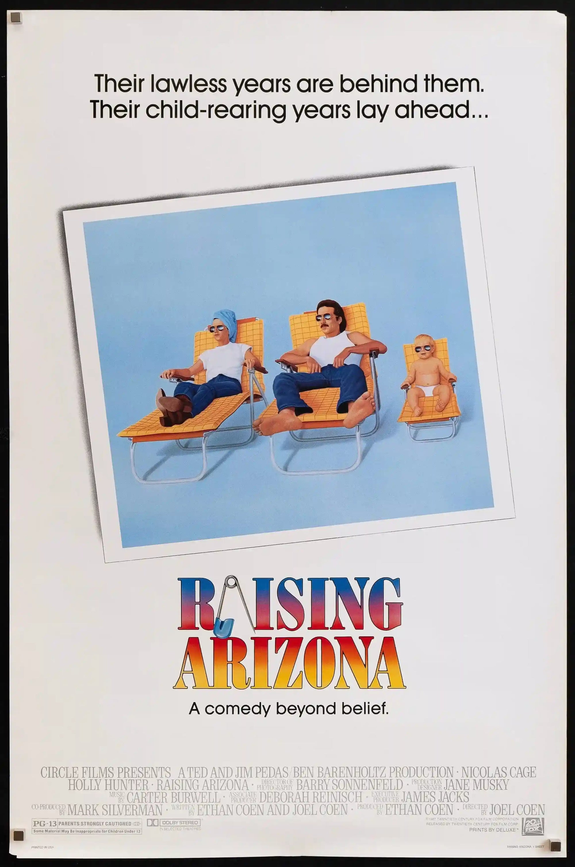 Raising Arizona Movie Poster 1987 1 Sheet (27x41)