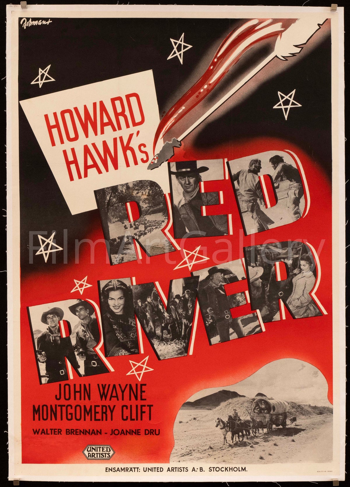 Red River Movie Poster 1947 1 Sheet (27x41)