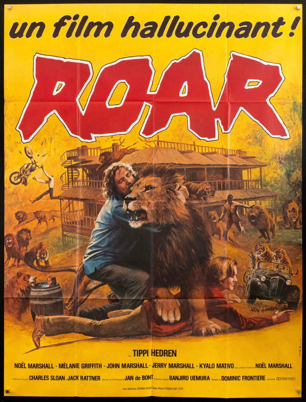 Roar Movie Poster 1984 French 1 Panel (47x63)