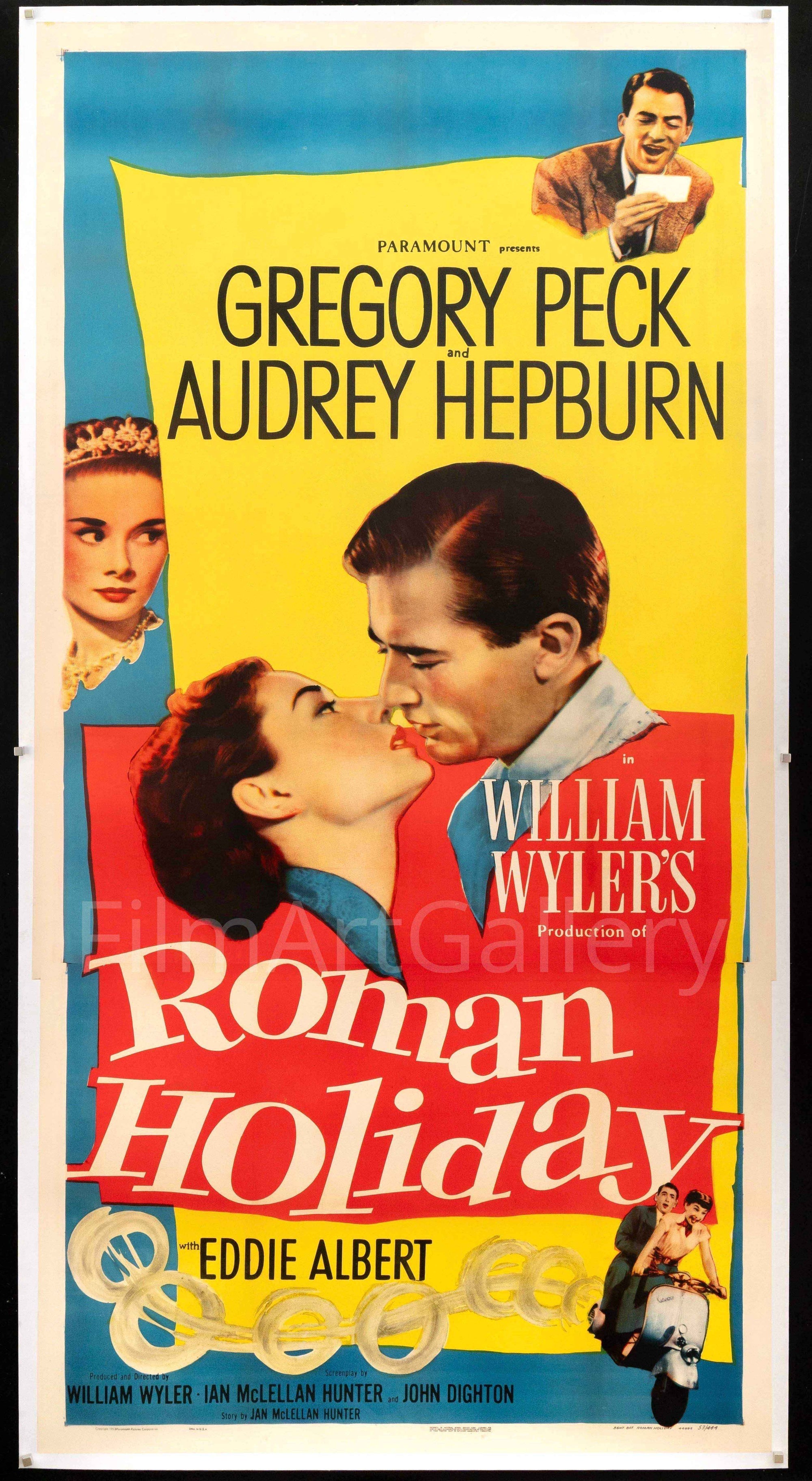 Roman Holiday Movie Poster 1953 1 Sheet (27x41)