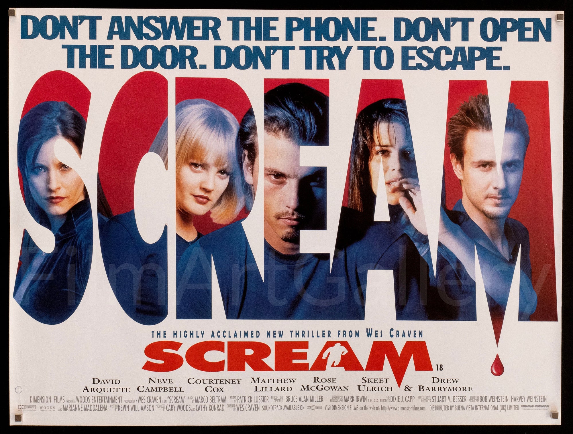 Scream Movie Poster 1996 1 Sheet (27x41)