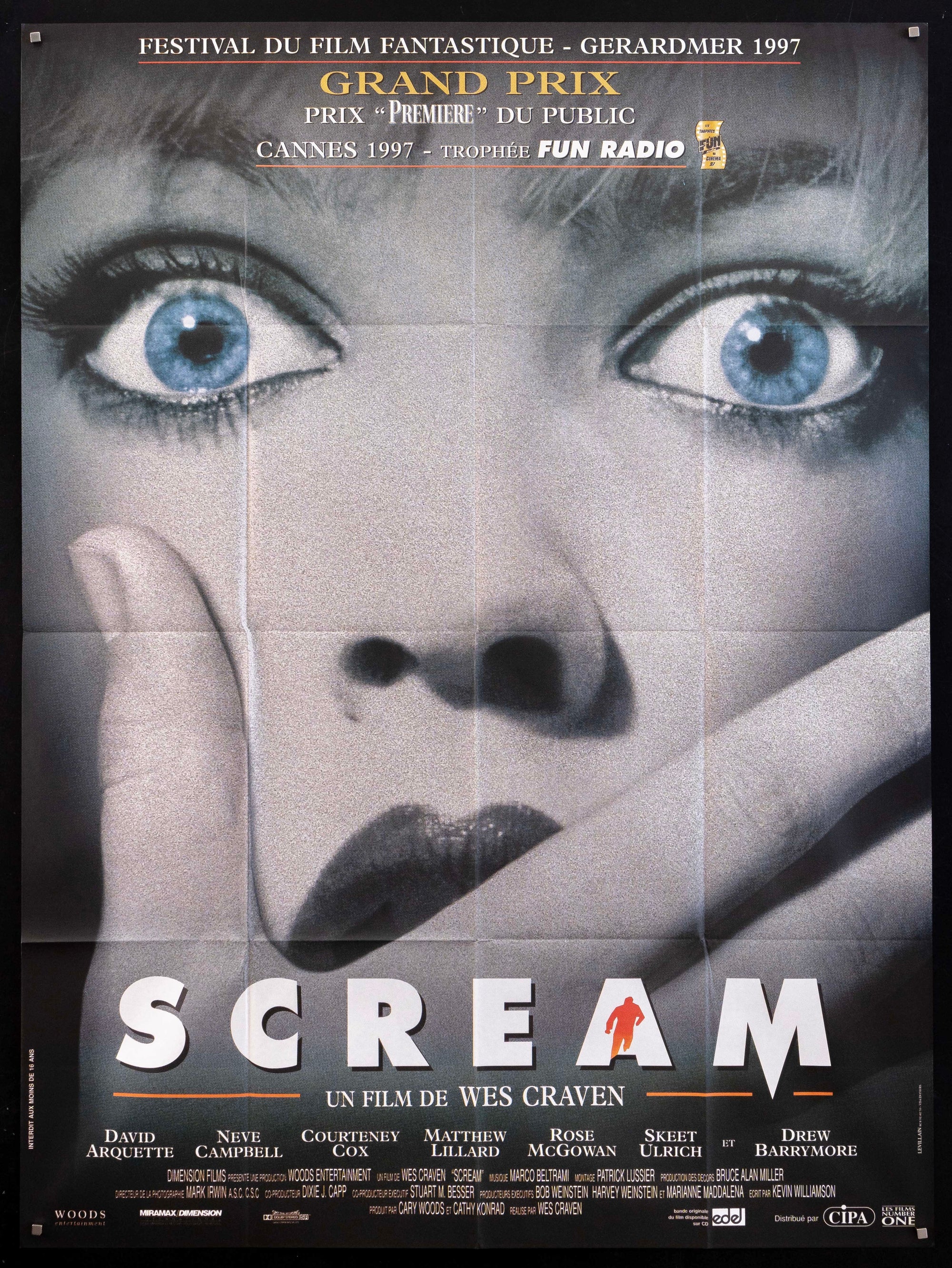 Scream Movie Poster 1996 French 1 Panel (47x63)