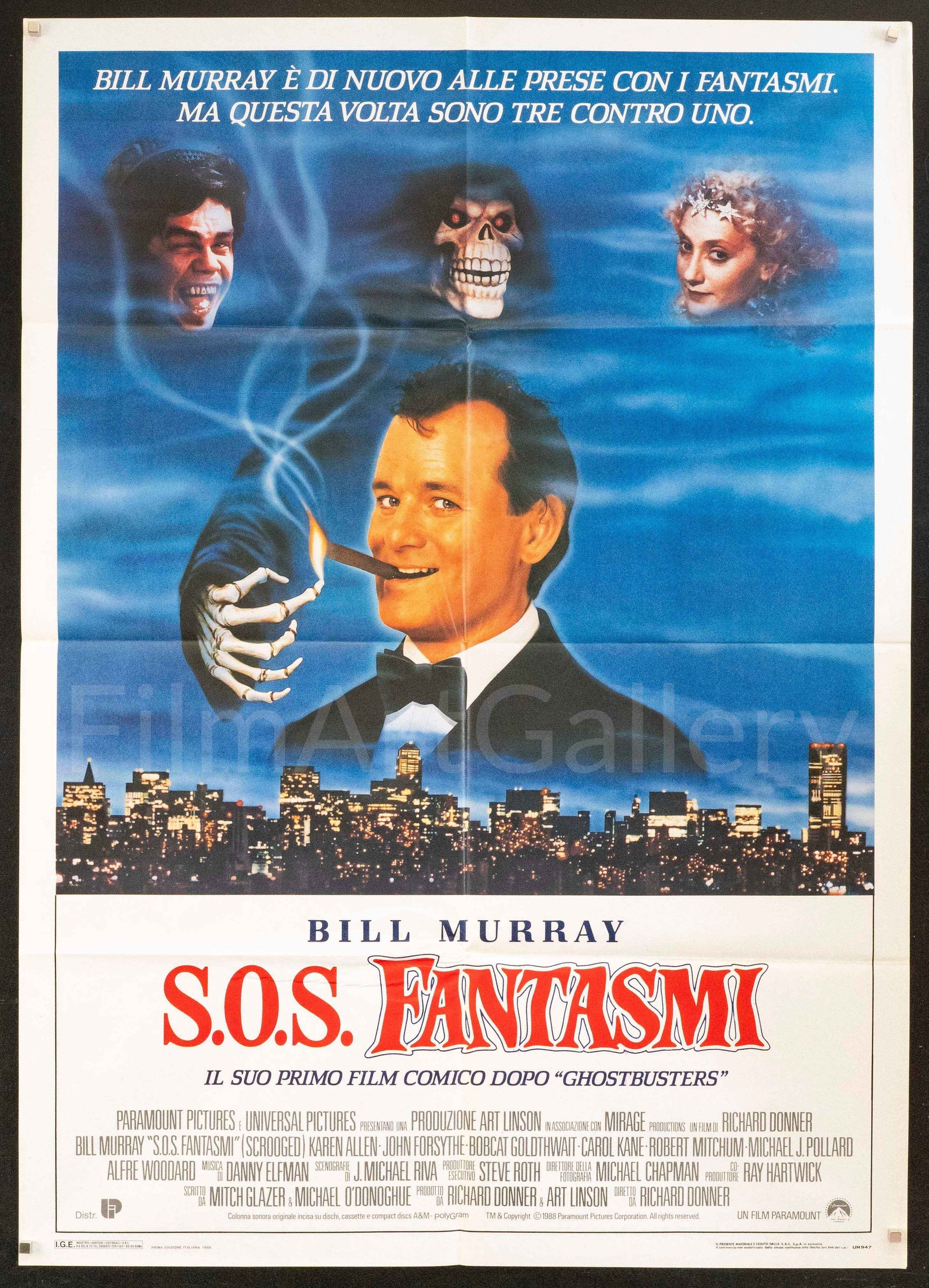 Scrooged Movie Poster 1988 1 Sheet (27x41)