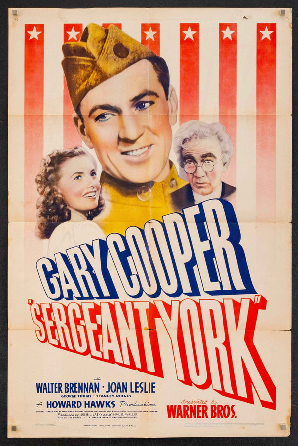 Sergeant York Movie Poster 1958 RI Insert (14x36)