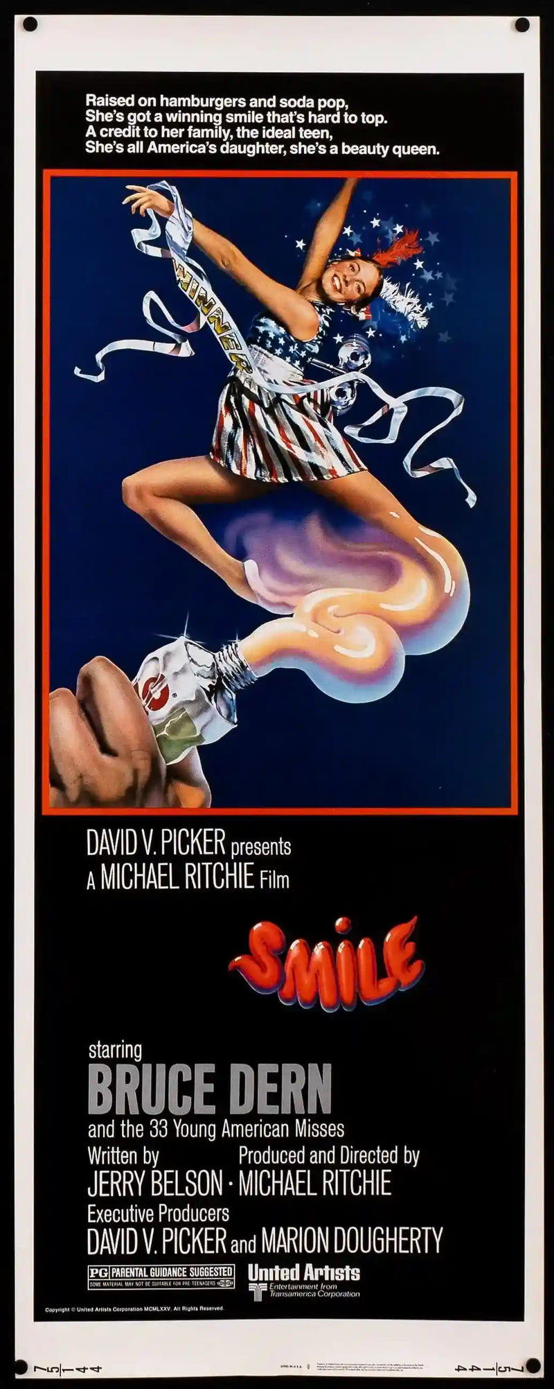 Smile Movie Poster 1975 Insert (14x36)