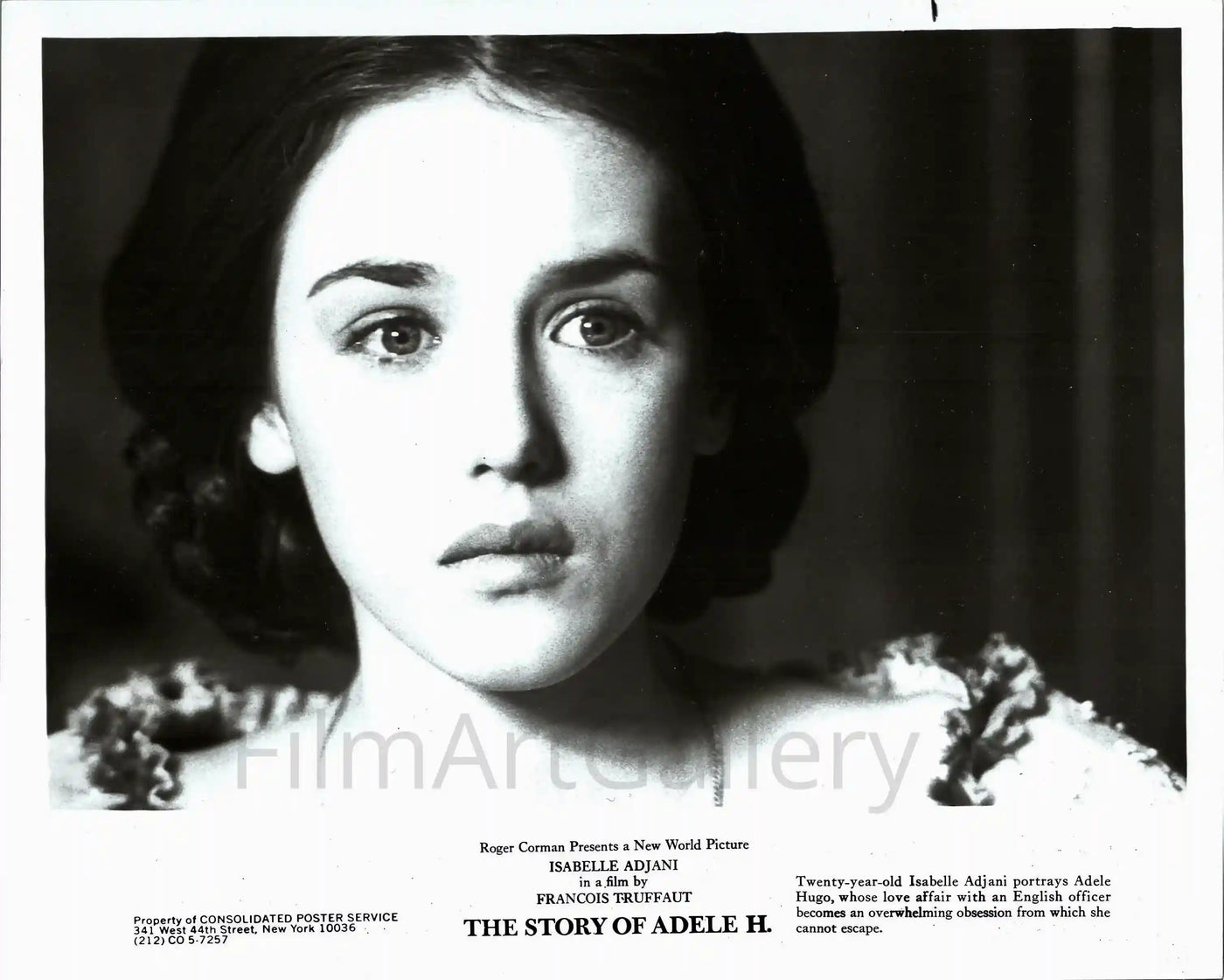 Story of Adele H (L'Histoire d'Adele H.) Movie Poster 1976 8x10