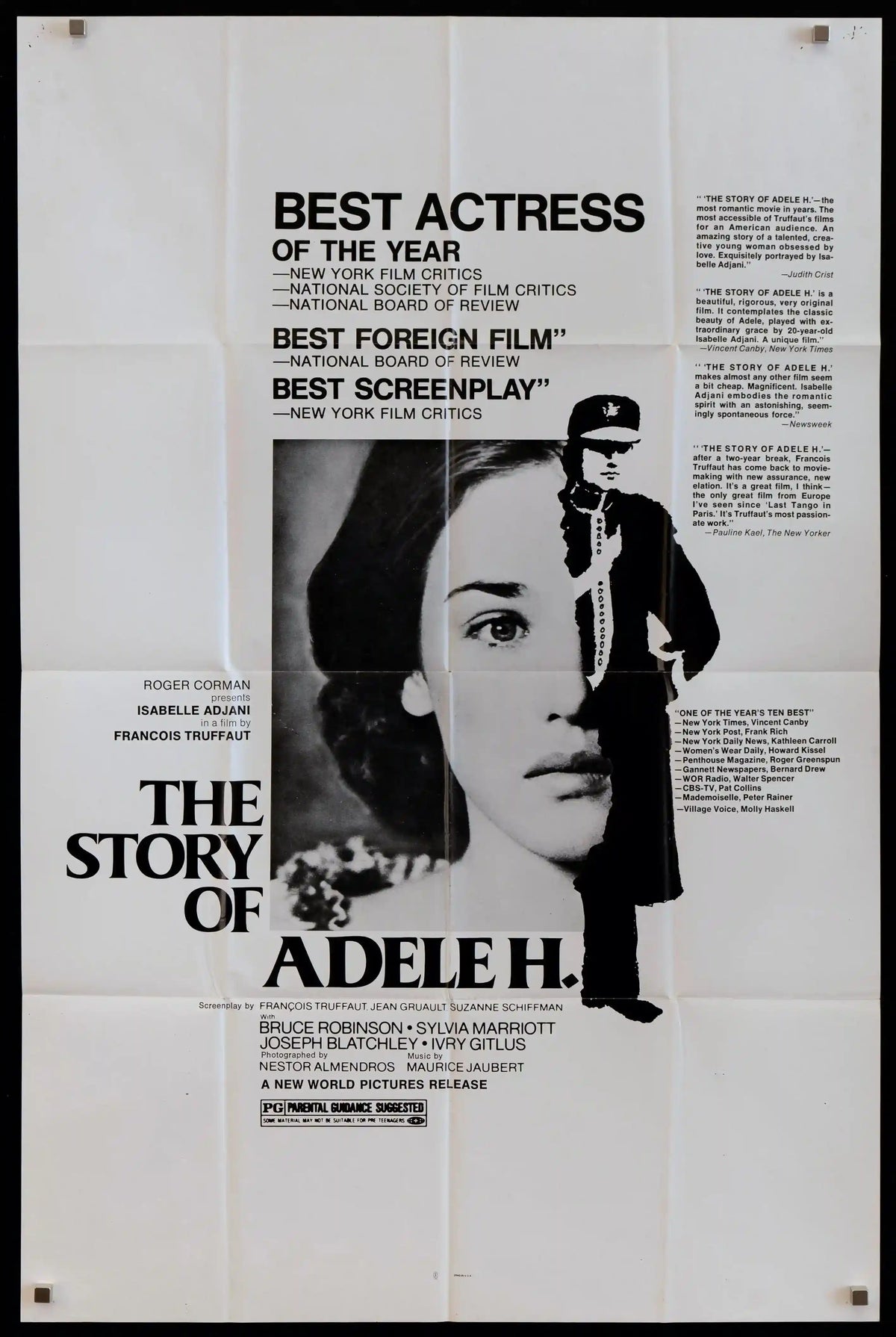 Story of Adele H (L'Histoire d'Adele H.) Movie Poster 1976 8x10
