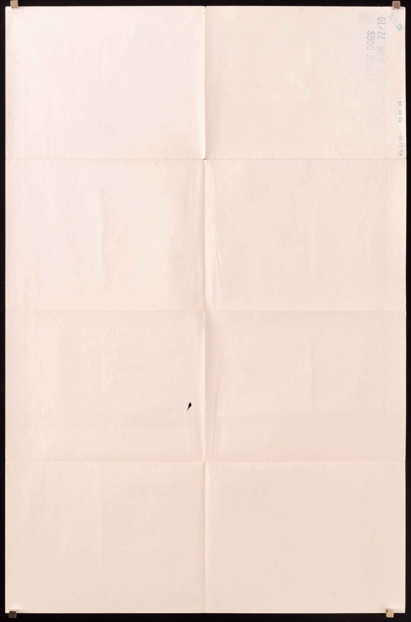 Straw Dogs Movie Poster 1971 1 Sheet (27x41)