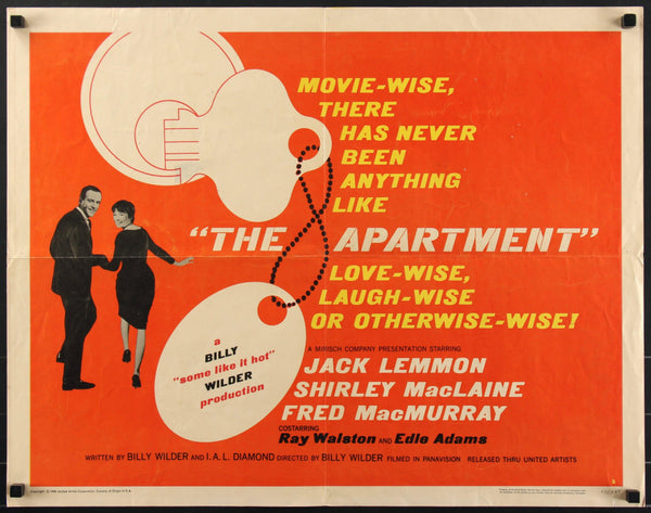The Apartment Movie Poster 1960 Insert (14x36)