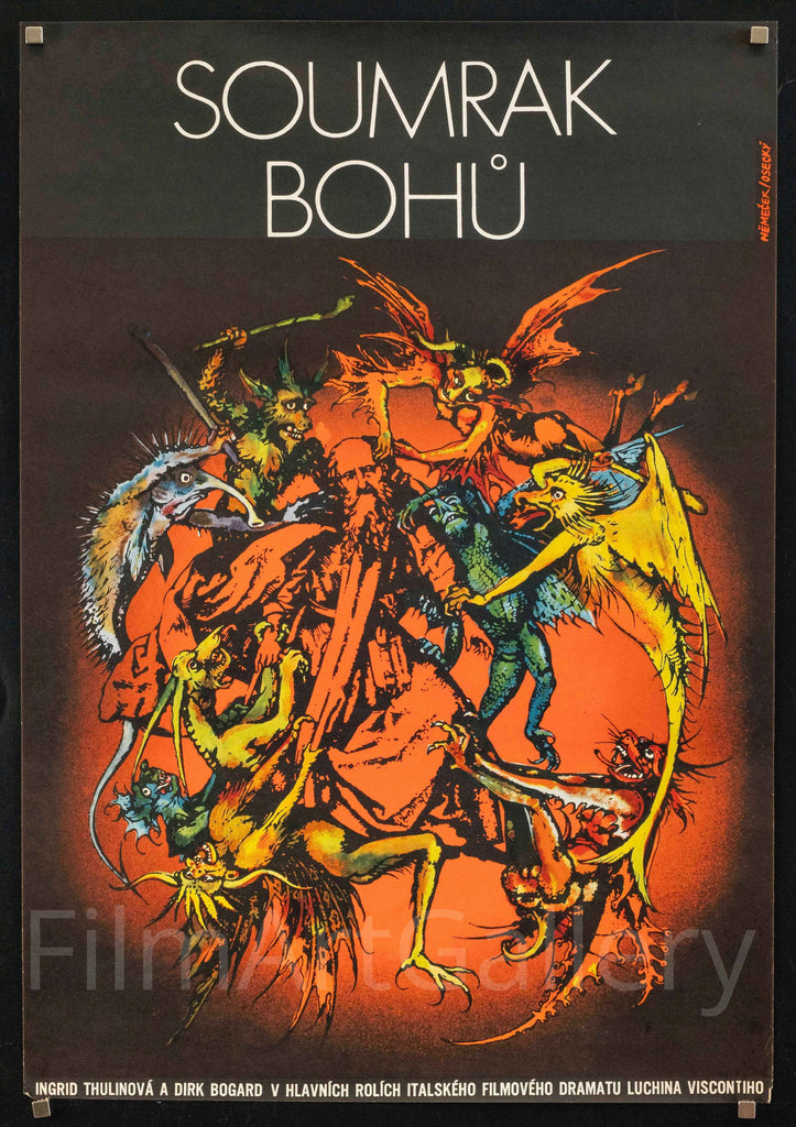 The Damned Movie Poster 1970 Czech (23x33)