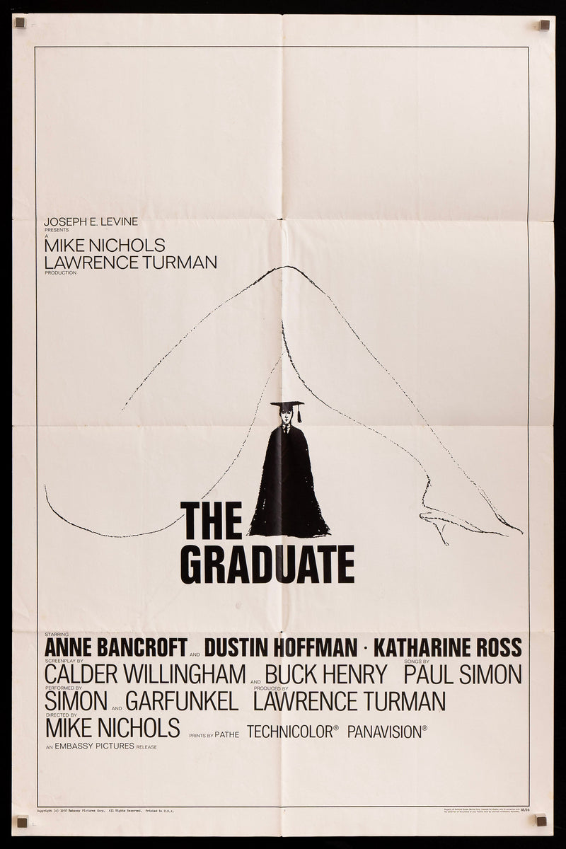 The Graduate Movie Poster 1967 1 Sheet (27x41)