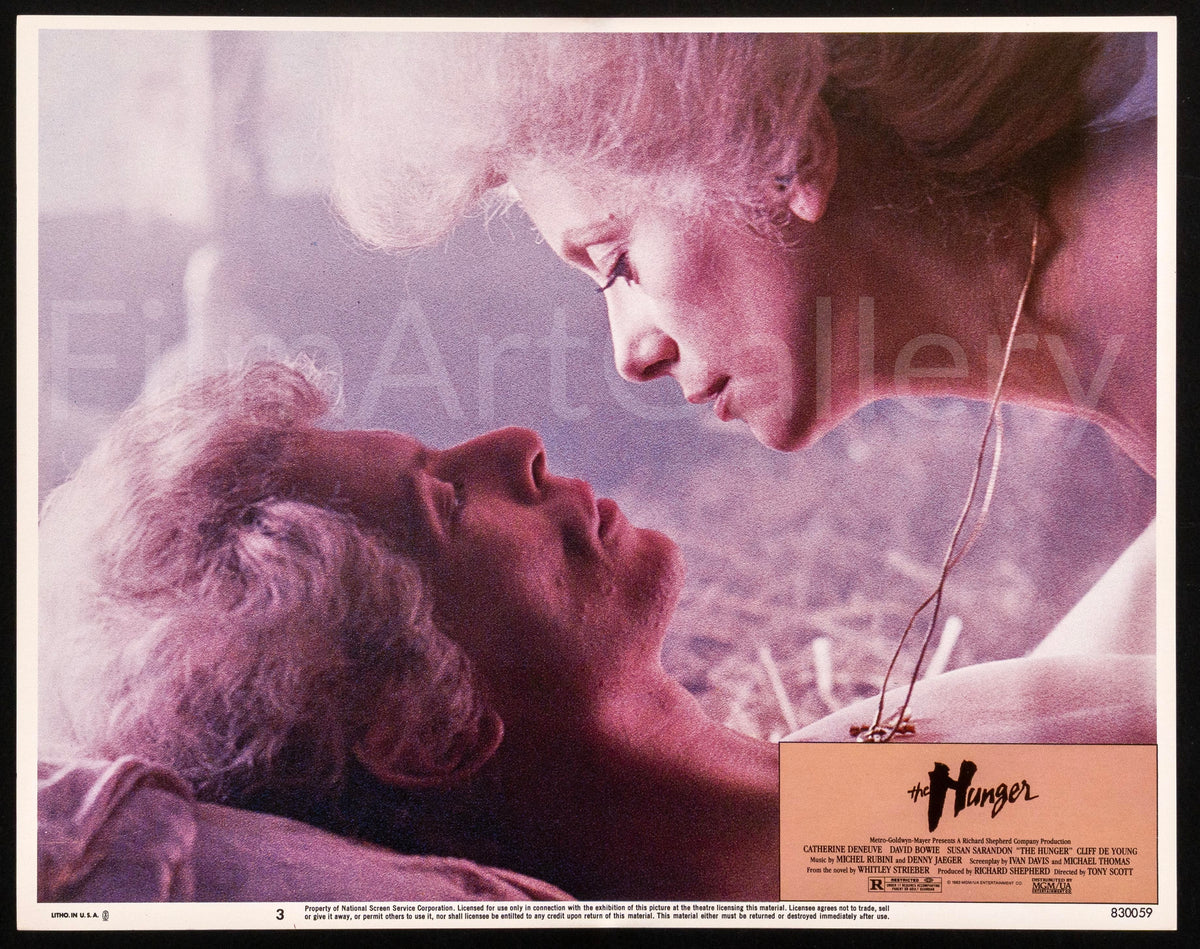 The Hunger Movie Poster 1983 Lobby Card Set of 8 (11x14)
