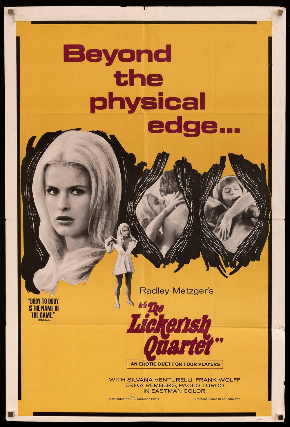 The Lickerish Quartet Movie Poster 1970 1 Sheet (27x41)