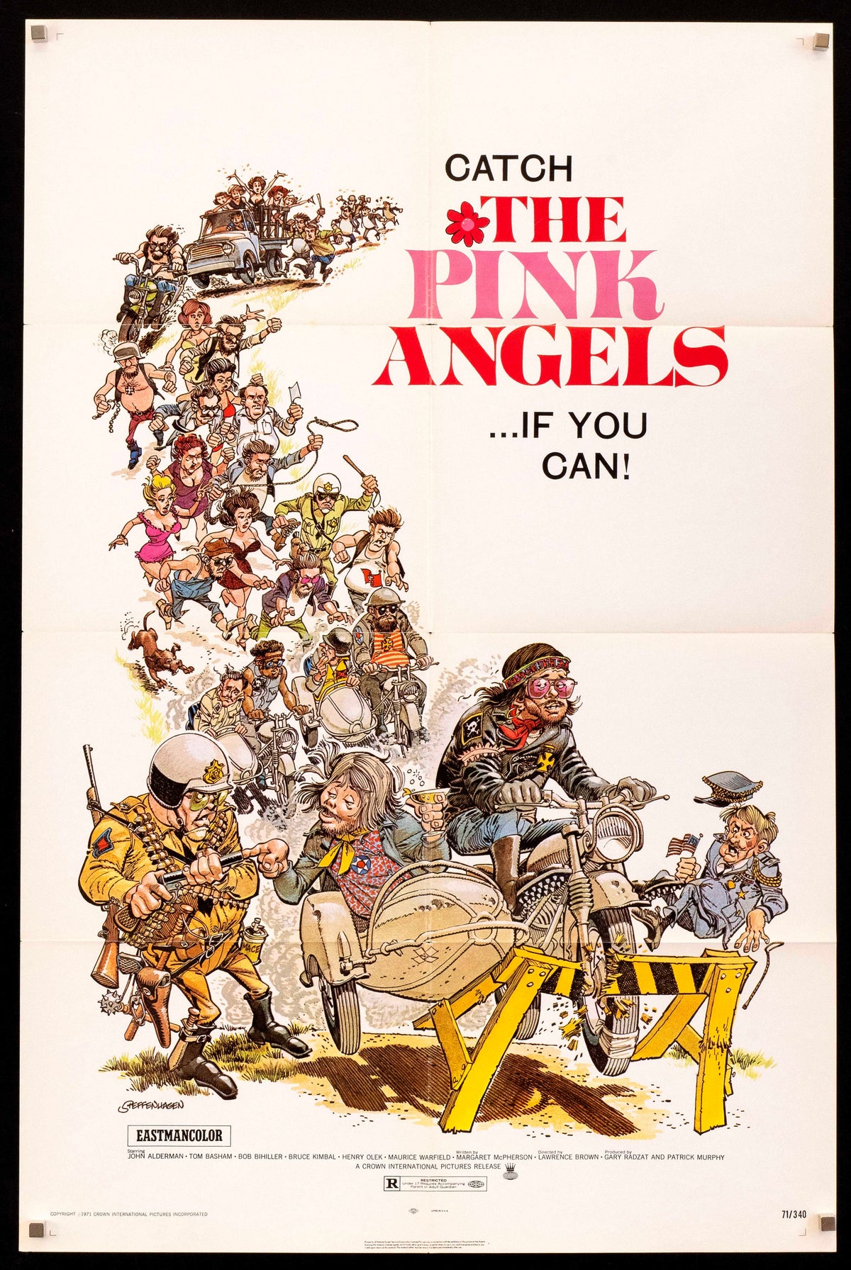The Pink Angels Movie Poster 1971 1 Sheet (27x41)