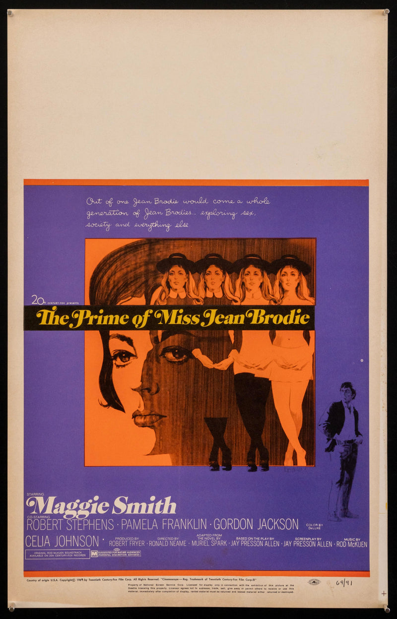 The Prime of Miss Jean Brodie Movie Poster 1969 1 Sheet (27x41)