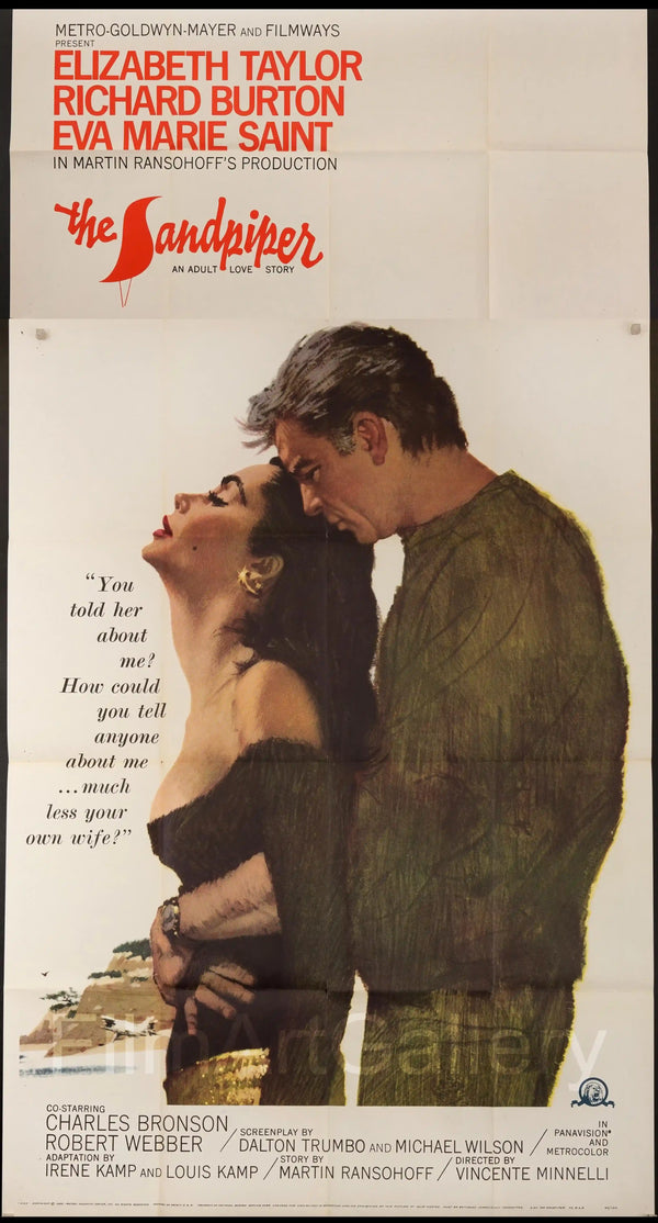 The Sandpiper Movie Poster 1965 3 Sheet (41x81)