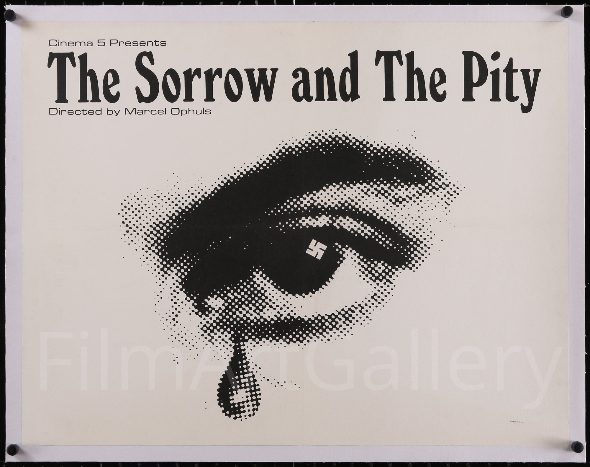 The Sorrow and the Pity Movie Poster 1972 Half Sheet (22x28)