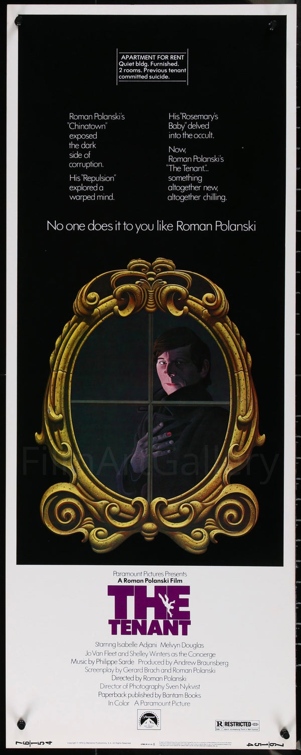 The Tenant Movie Poster 1976 Insert (14x36)