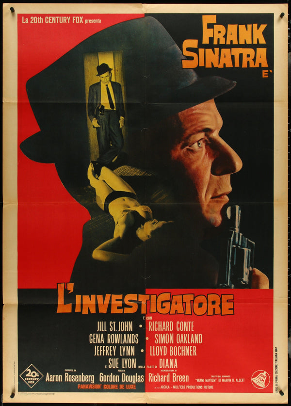 Tony Rome Movie Poster 1967 Italian 2 Foglio (39x55)