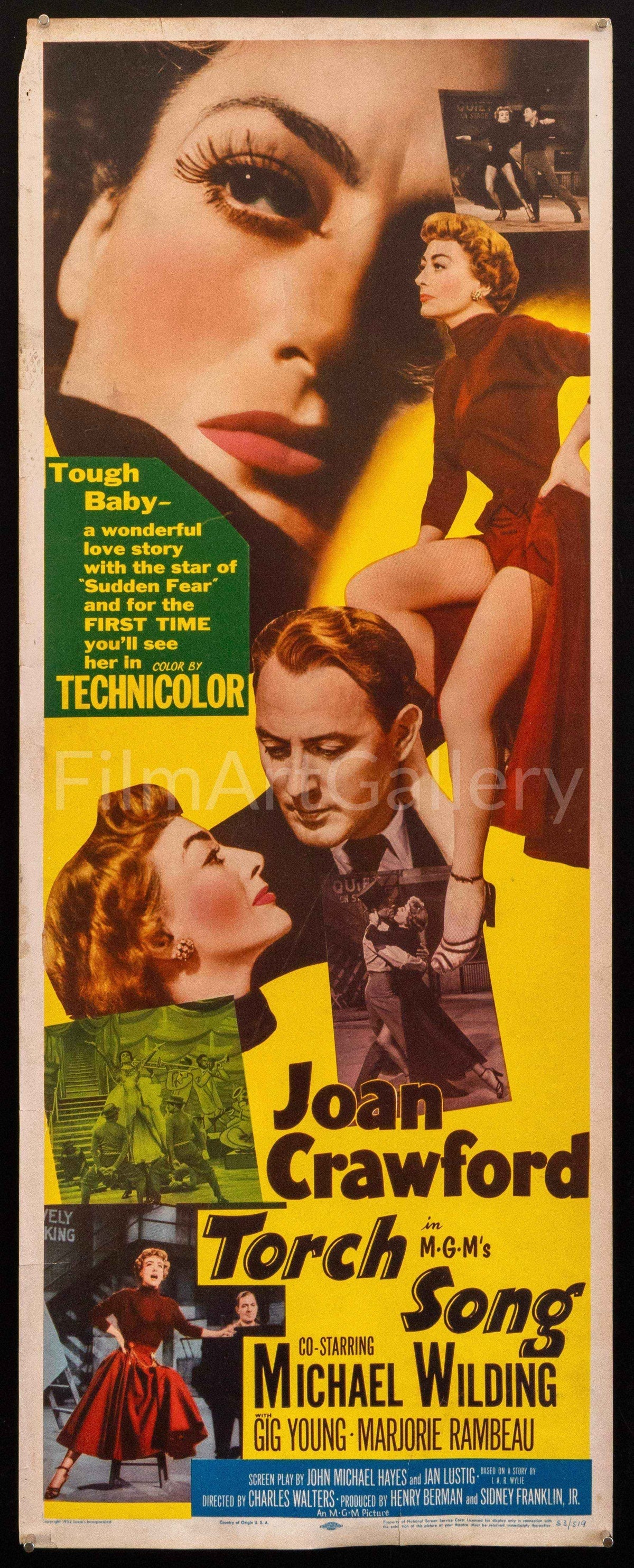 Torch Song Movie Poster 1953 1 Sheet (27x41)