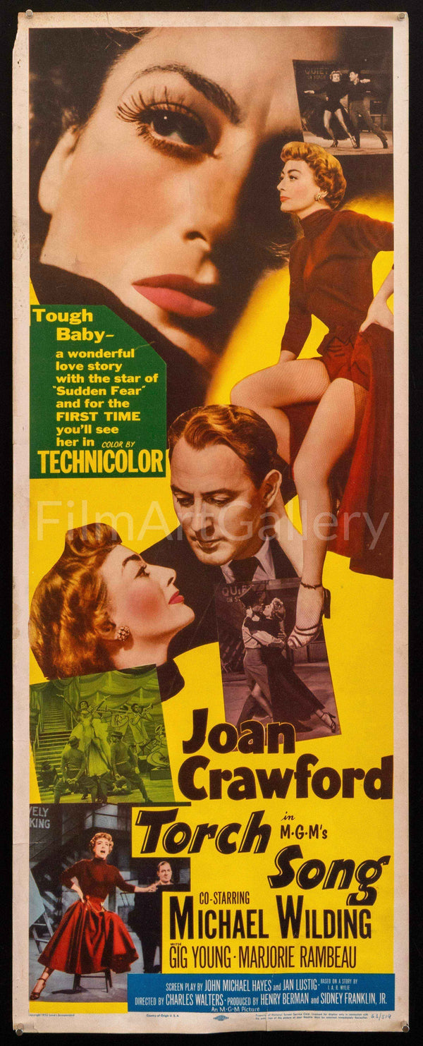 Torch Song Movie Poster 1953 1 Sheet (27x41)