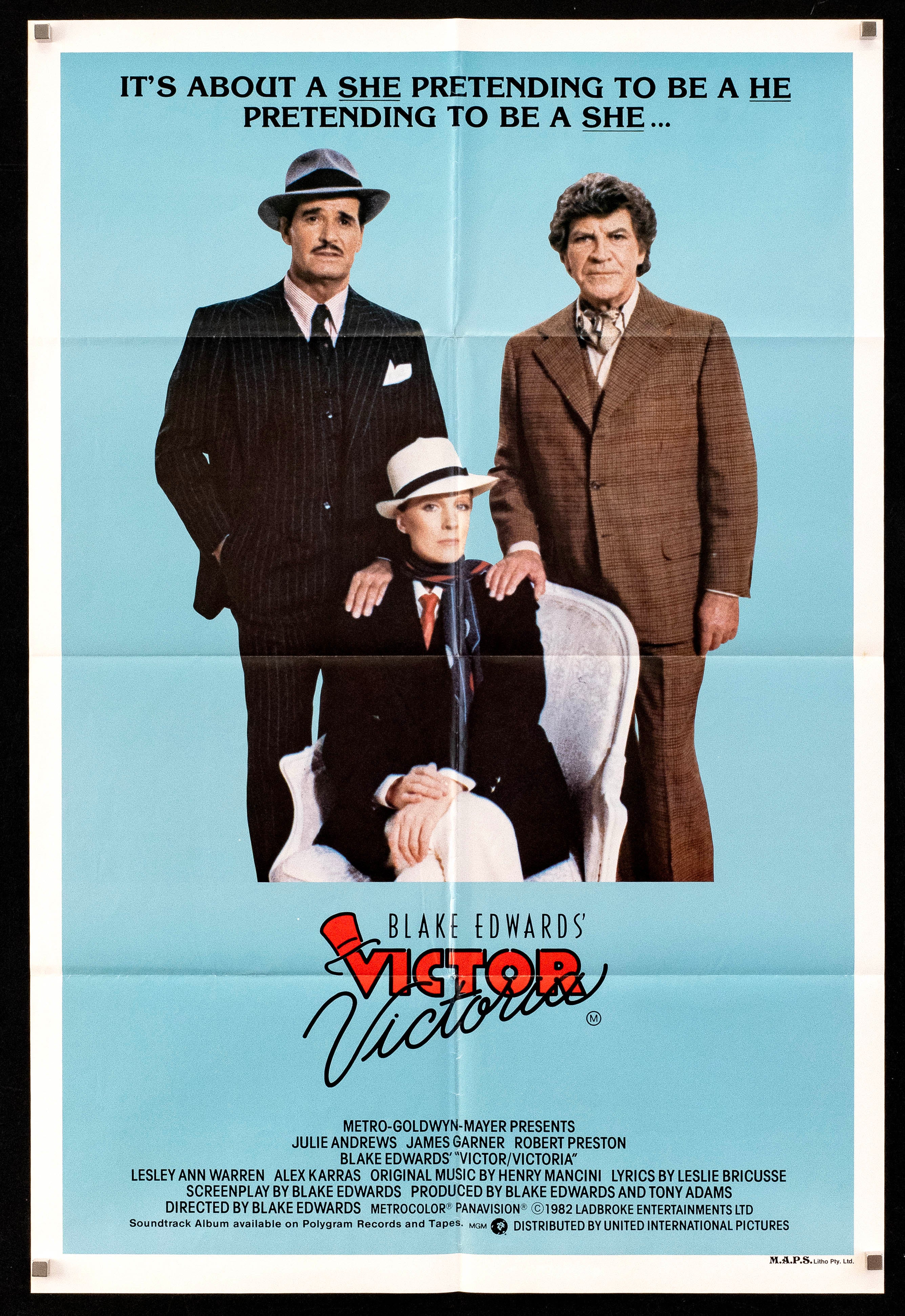 Victor/Victoria Movie Poster 1981 1 Sheet (27x41)