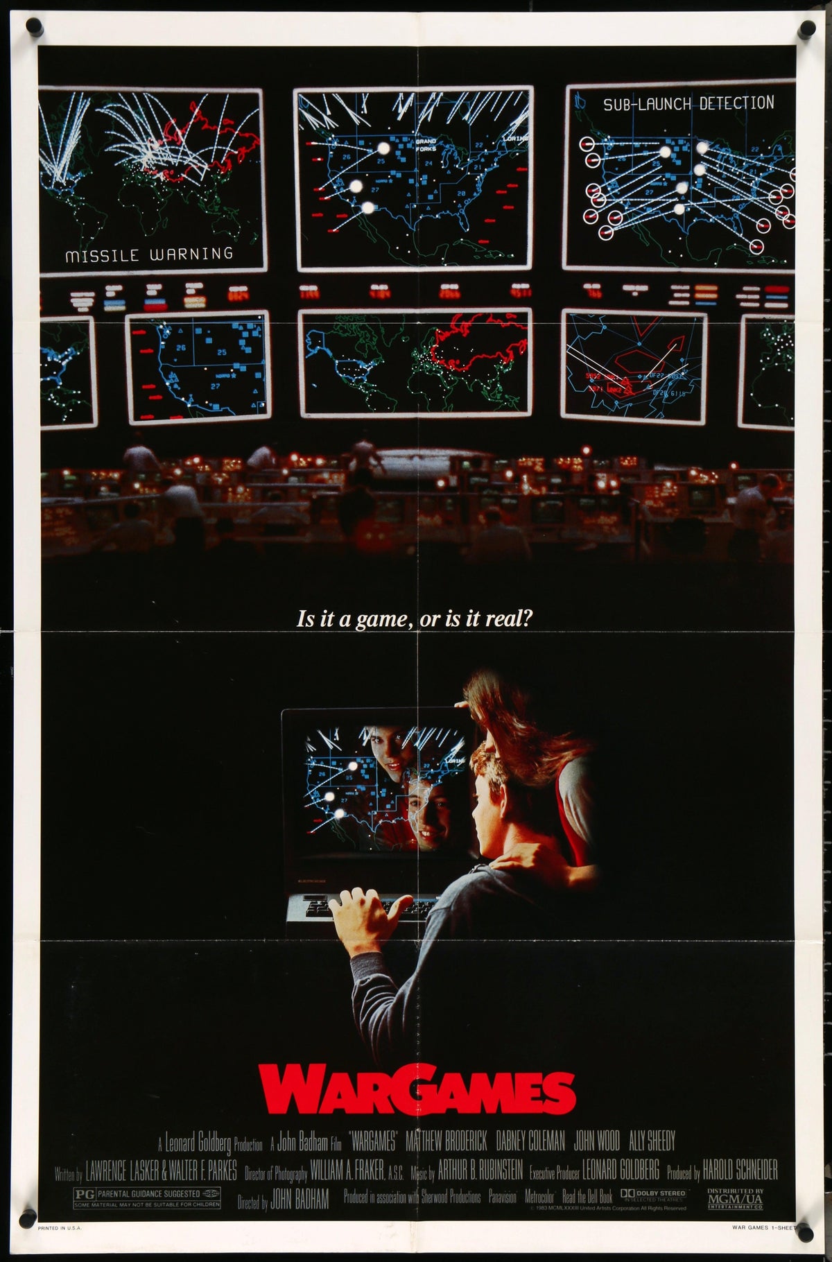 Wargames Movie Poster 1985 1 Sheet (27x41)