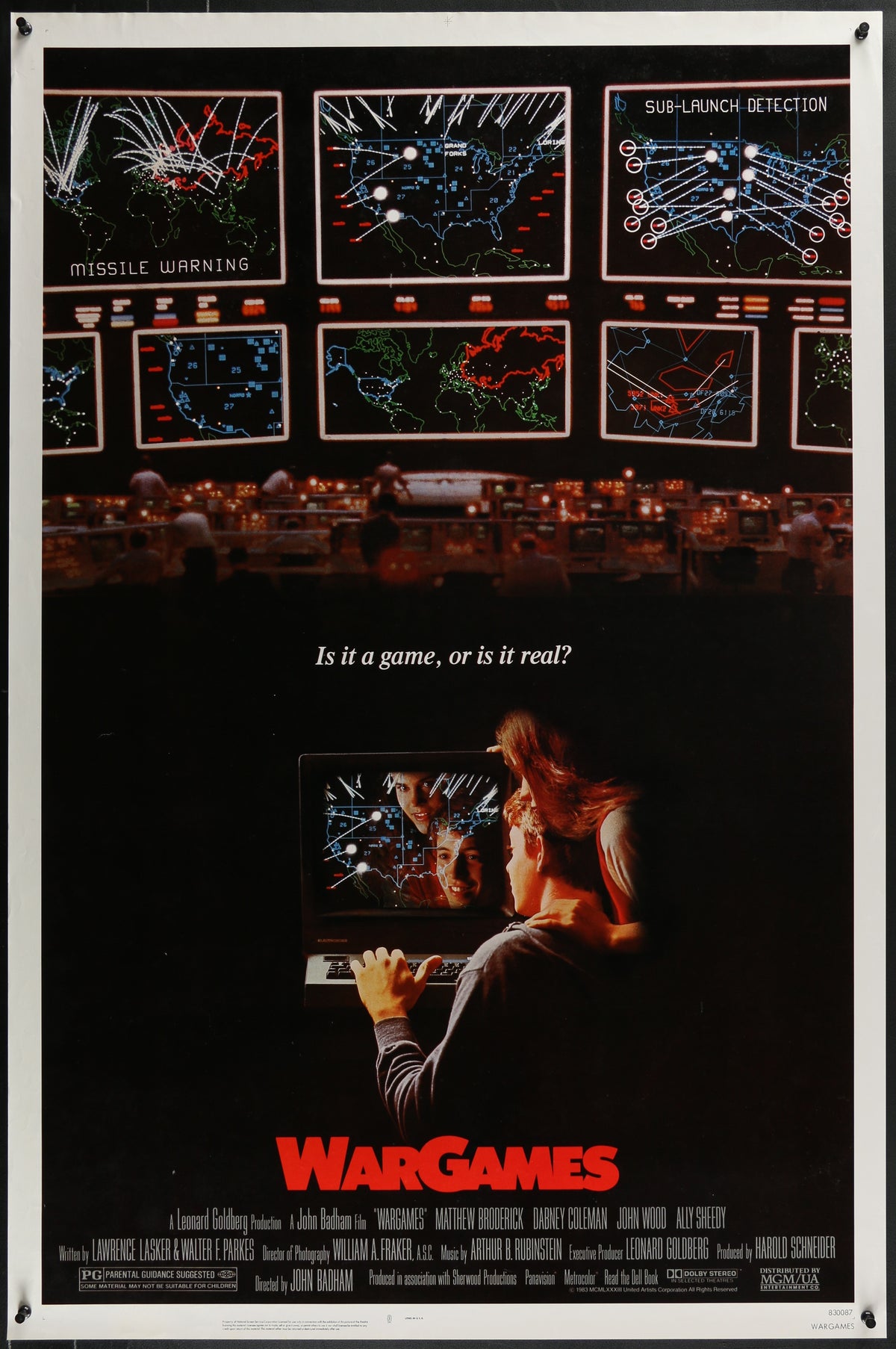 Wargames Movie Poster 1985 1 Sheet (27x41)