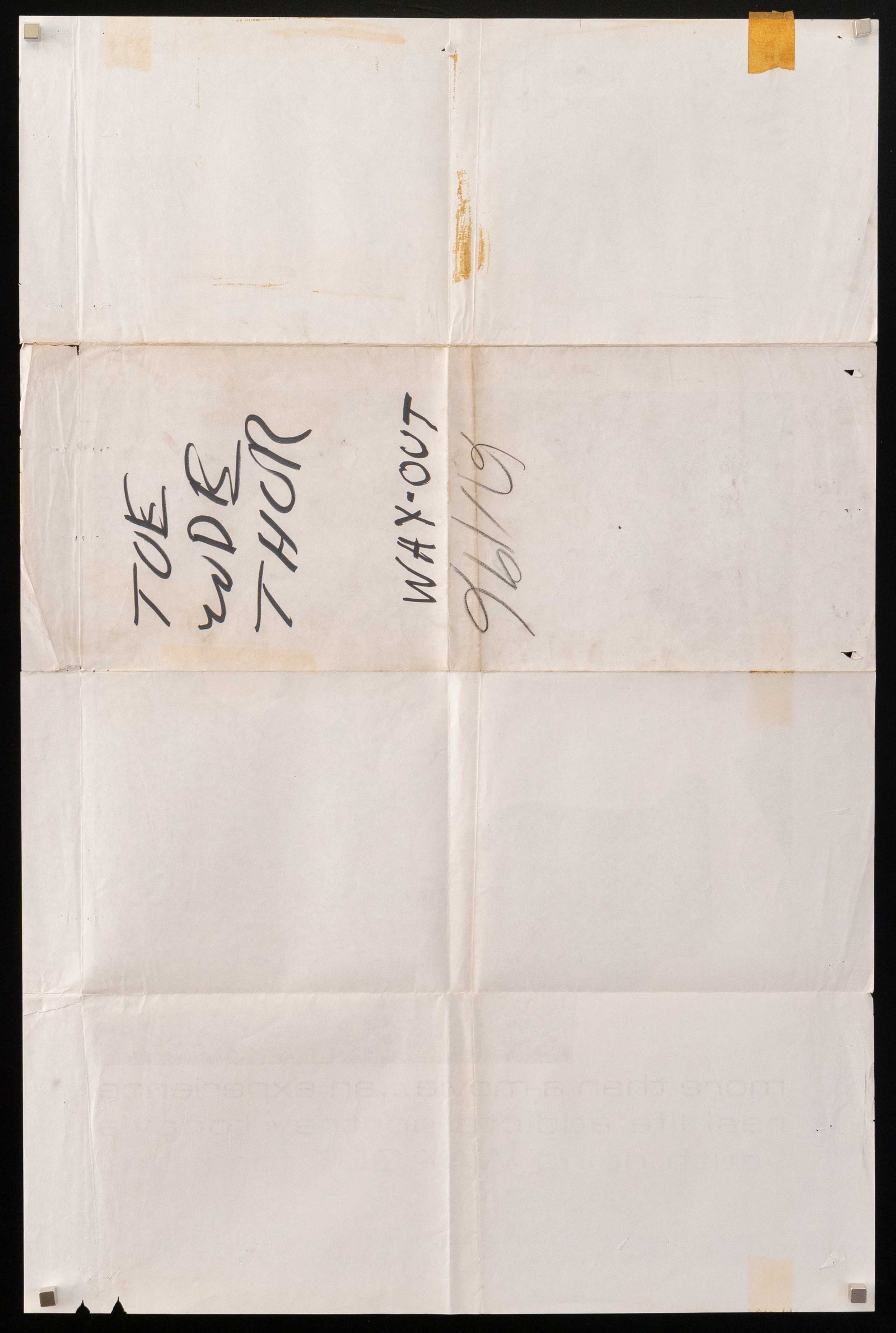 Way Out Movie Poster 1971 ri Insert (14x36)