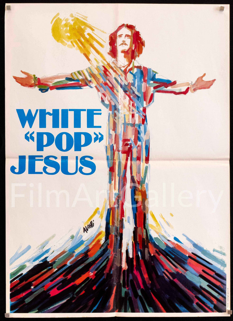 White Pop Jesus Movie Poster 1980 Italian 1 foglio (26x37)