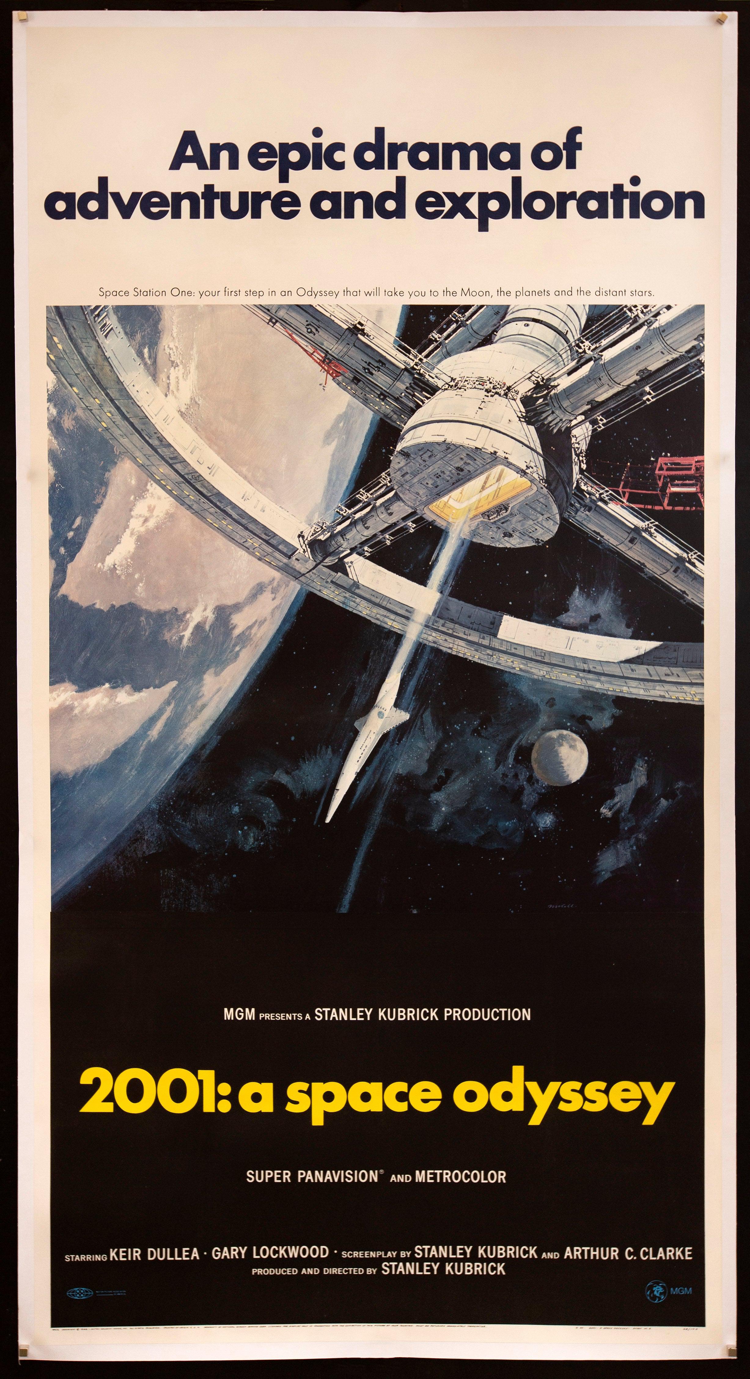 2001 A Space Odyssey Movie Poster 1968 3 Sheet (41x81)