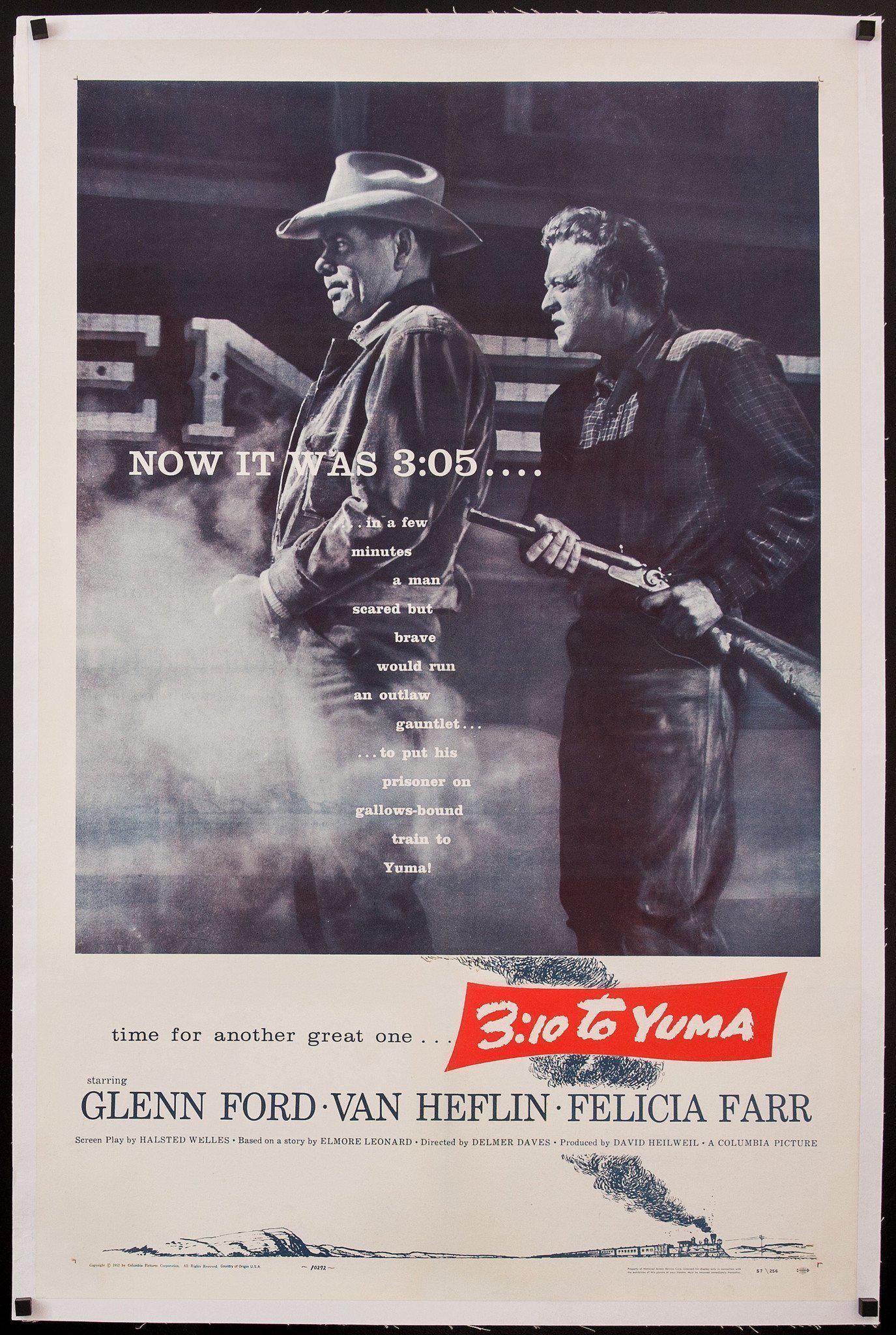3:10 To Yuma Movie Poster 1957 1 Sheet (27x41)