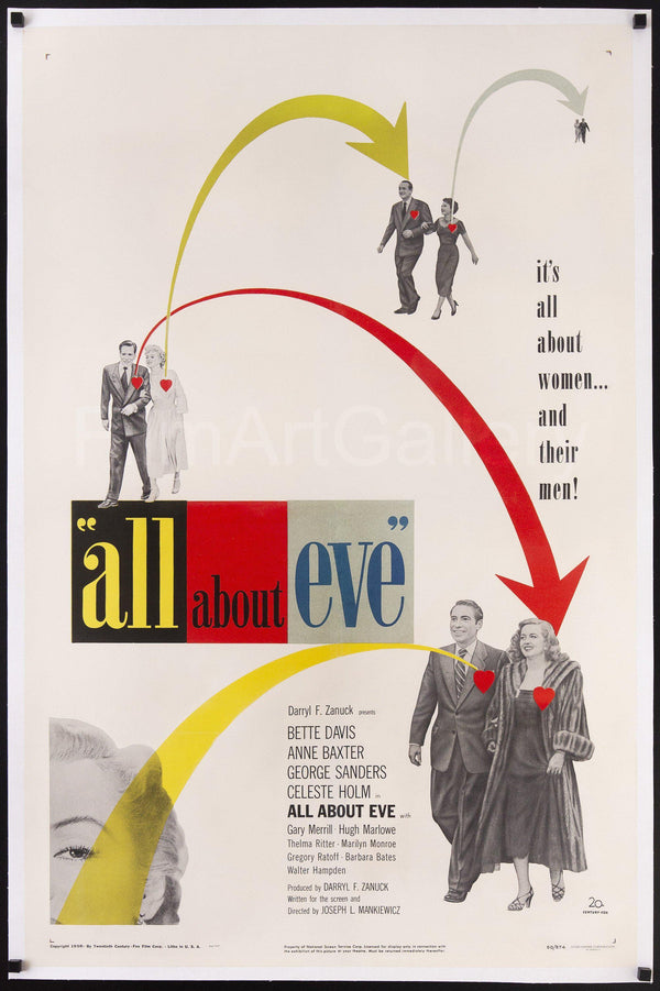All About Eve Movie Poster 1950 1 Sheet (27x41)