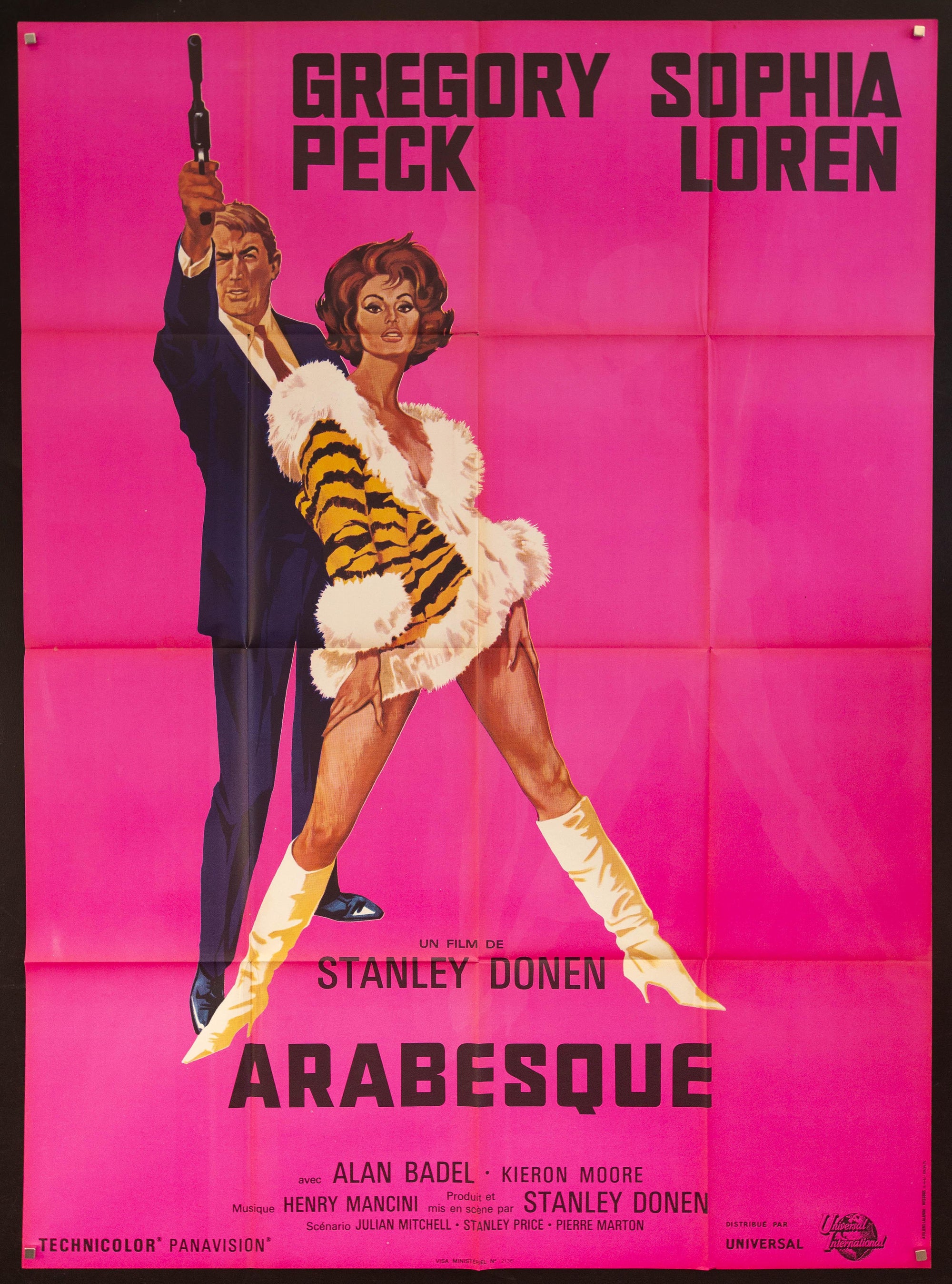 Arabesque Movie Poster 1966 French 1 panel (47x63)