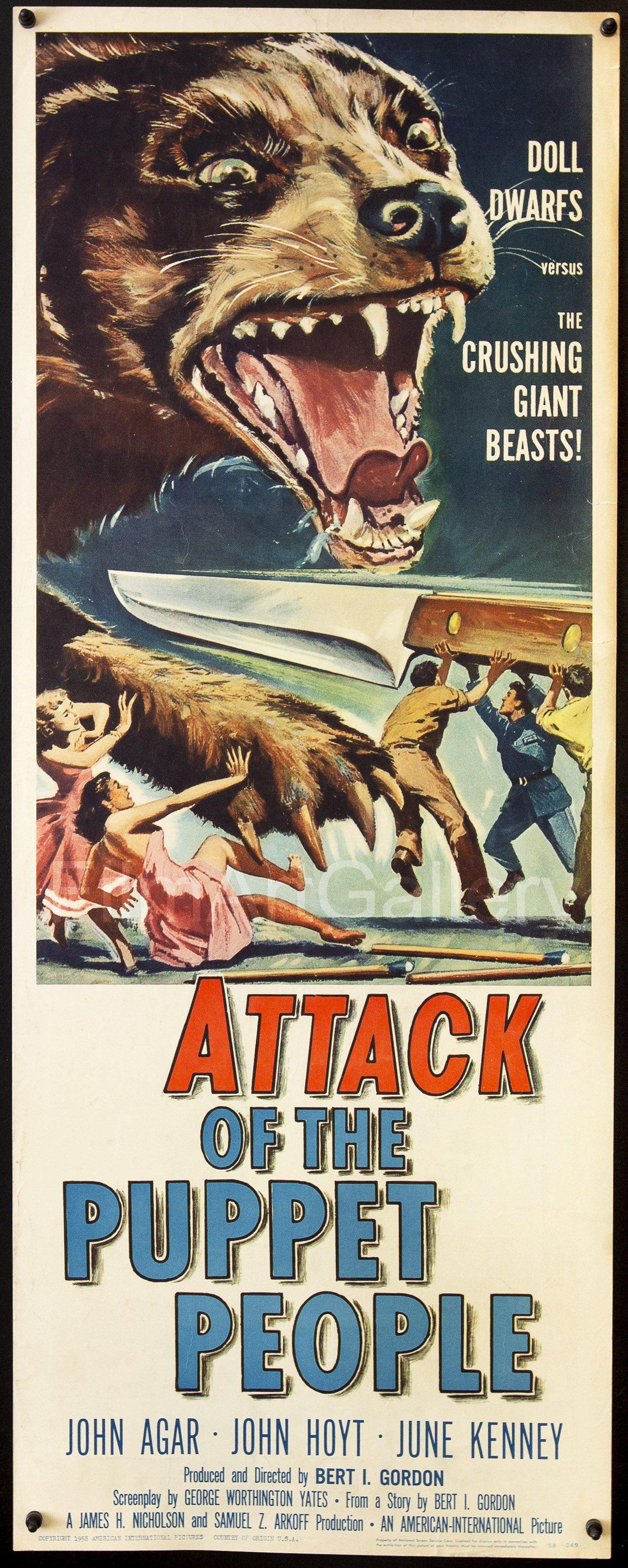 Attack of the Puppet People Movie Poster 1958 Insert (14x36)