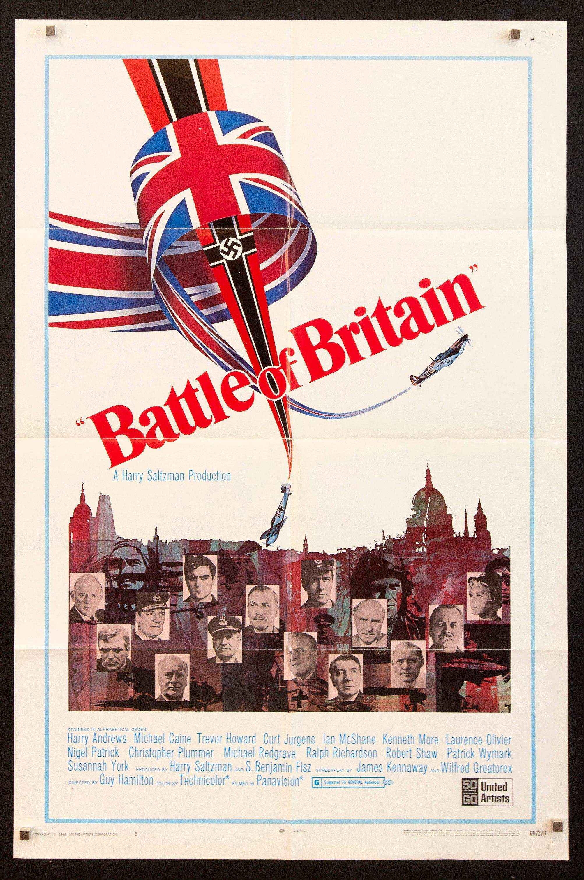 Battle of Britain Movie Poster 1969 1 Sheet (27x41)